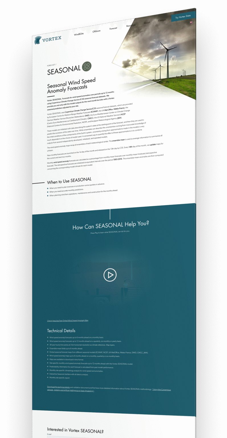 Vortex Case Study: Designing for Global Wind Resource Data – Inzone Design